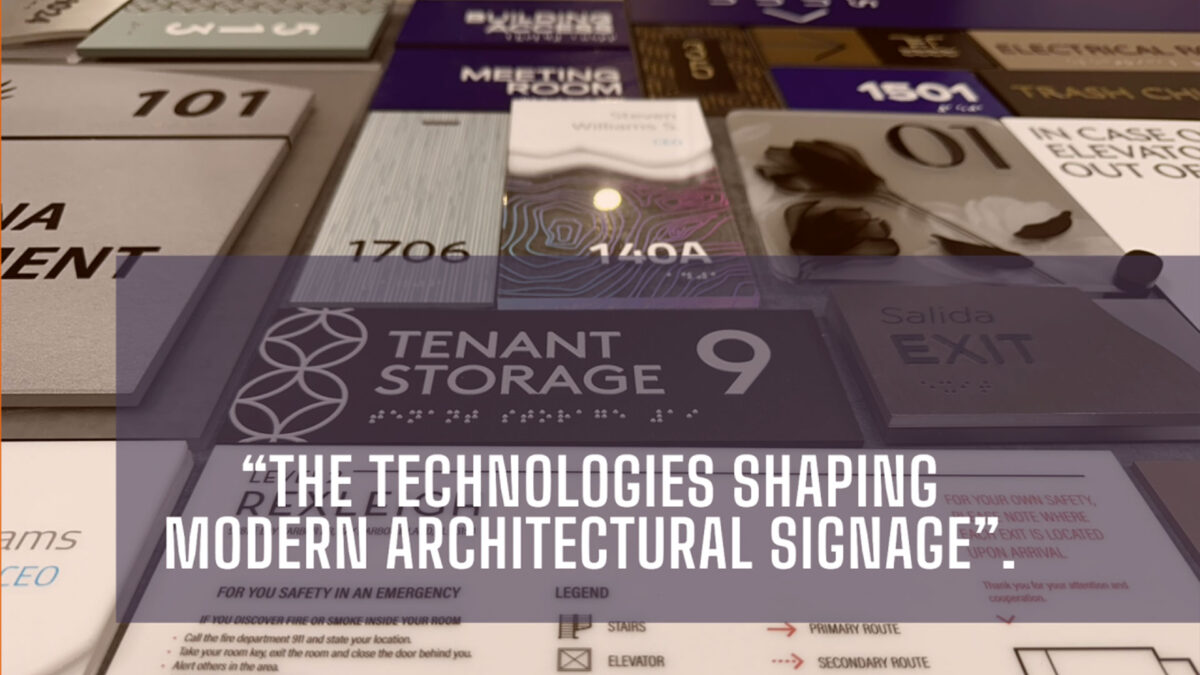 The Technologies Shaping Modern Architectural Signage - Signscenter